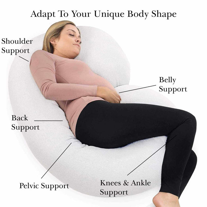 C-Shaped Body Pillow for Sleep & Feeding Support | Sanggol ...