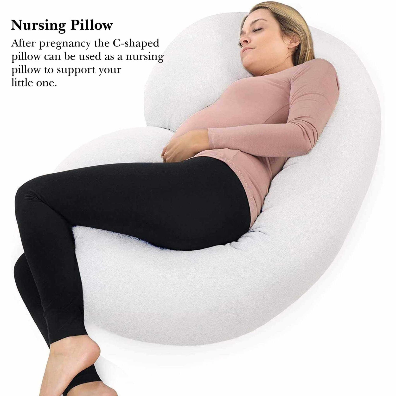 C-Shaped Body Pillow for Sleep & Feeding Support | Sanggol ...