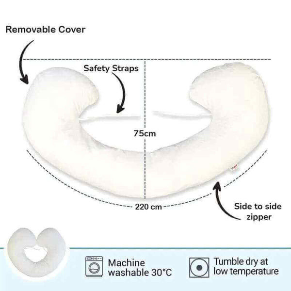 C-Shaped Body Pillow for Sleep & Feeding Support | Sanggol ...